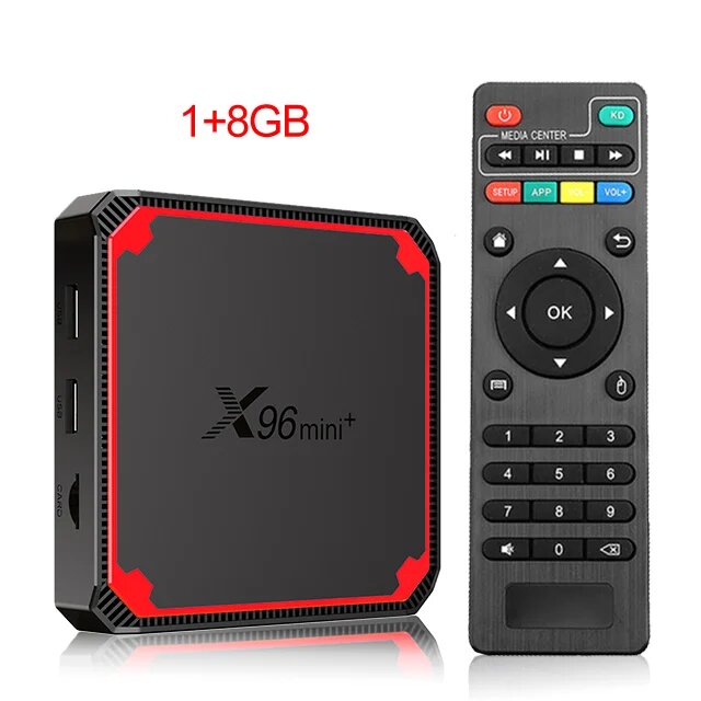 7T bovv X96 mini Plus ТВ-приставка Android 11 Европейская вилка (EU Plug), X96mini plus 1G8G