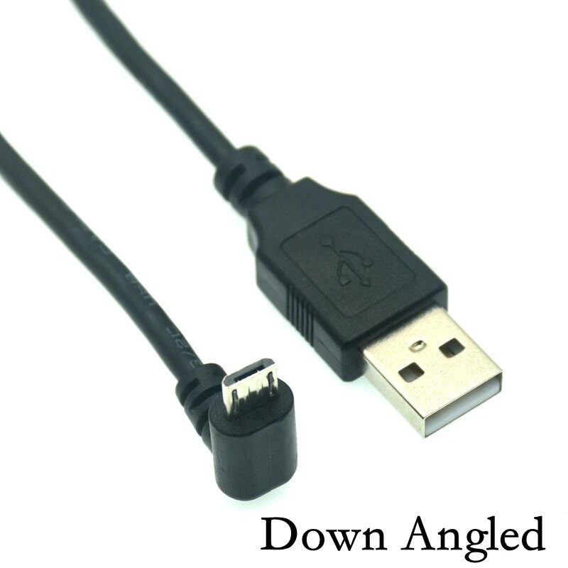 UXG Угловой кабель USB на Micro USB 90 градусов 0.5m, Down