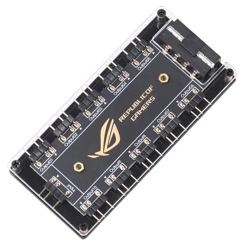 ARGB кабель разветвитель VKTECH 10-в-1 для ASUS/MSI/GIGABYTE/ASRock 4PIN