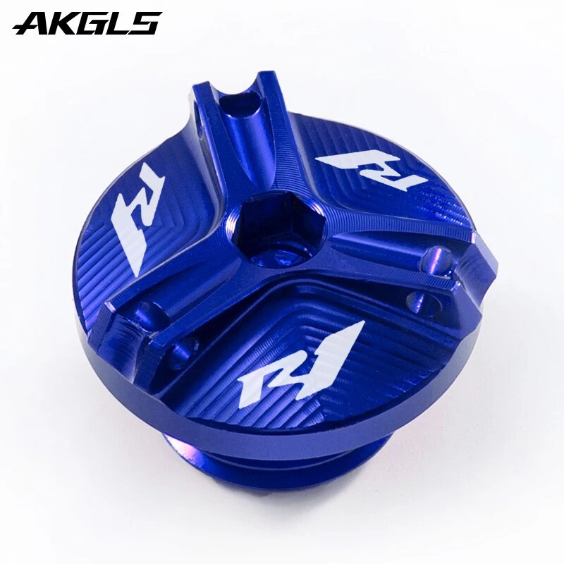 Для Yamaha YZF R1 R3 R6 R7 R1M YZFR1 YZFR3 YZFR6 YZFR7 Крышка маслозаливной горловины Синий, R1 blue