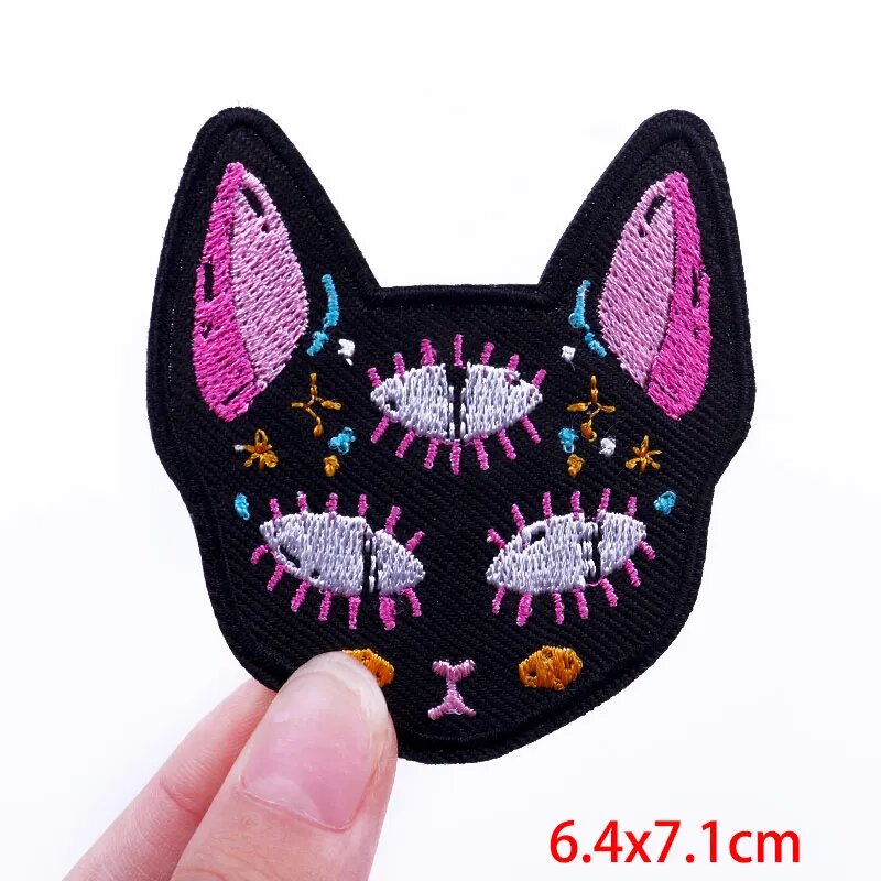 Термоклеевые нашивки панк-рок с черепами PE6230CT