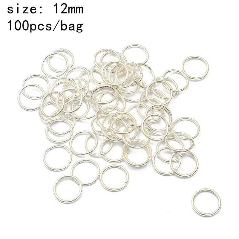 Металлические кольца для волос 18 мм 100pcs 12mm NO.11