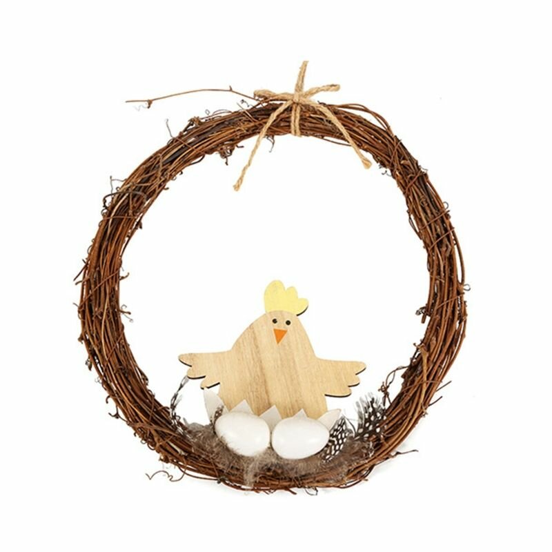 Пасхальное деревянное яйцо-подвеска, - 28CM