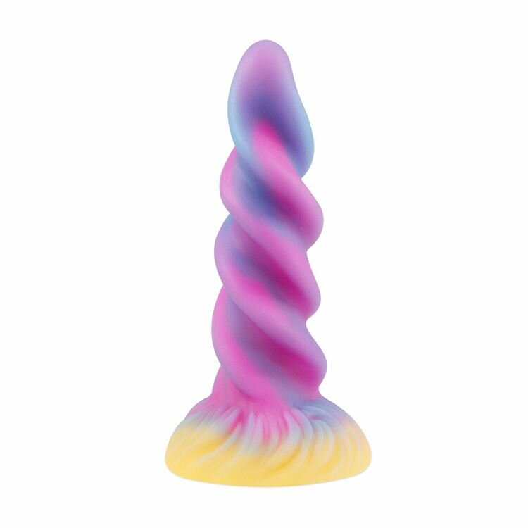 Фаллоимитатор цветной на присоске светящийся в темноте / Bad dragon/ Член необычной формы 1