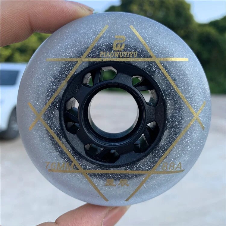 YYW роликовые коньки колеса 88A синие/серебряные 72/76/80 мм 8pcs silver 80mm