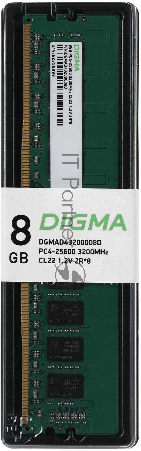 Оперативная память Digma DGMAD43200008D, 8 Гб, 3200Mhz, DIMM