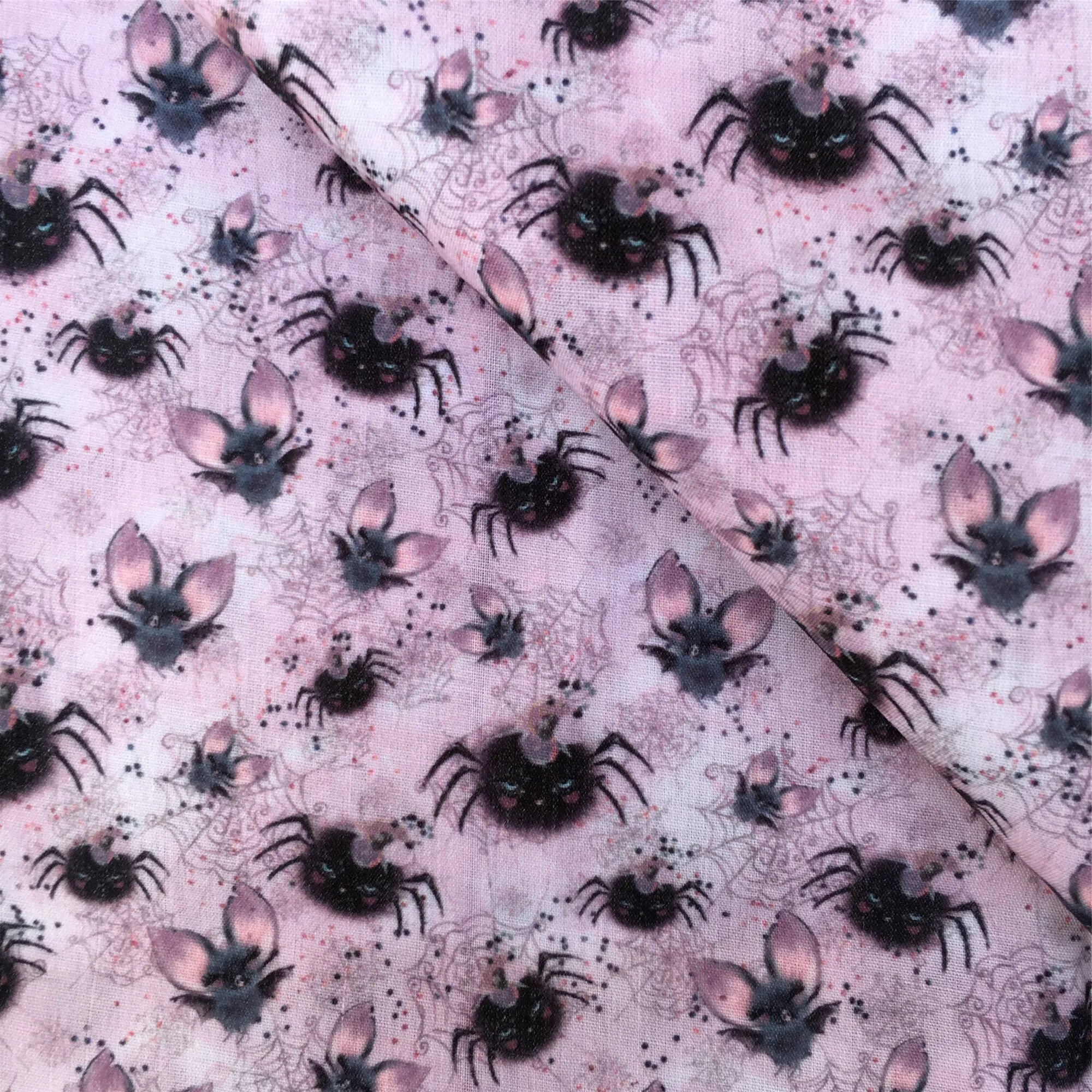Пурпурная хлопковая ткань для шитья 50*145 см Розовый, Polyester Cotton, 1088333
