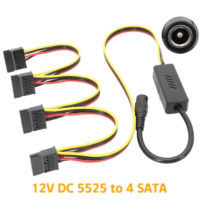 SD&HI Кабель питания SATA 5525 12В 4 Pin Molex 4 SATA