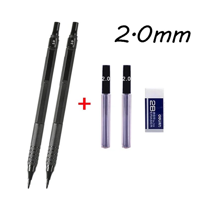 Механические карандаши MROOFUL 0.3 0.5 0.7 0.9 2.0 мм 2.0mm set