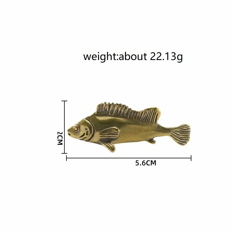 Ретро латунные океанские рыбы наблюдения за рыбами морские животные модель Fishbowl украшения фигурки образовательные миниатюрные детские игрушки