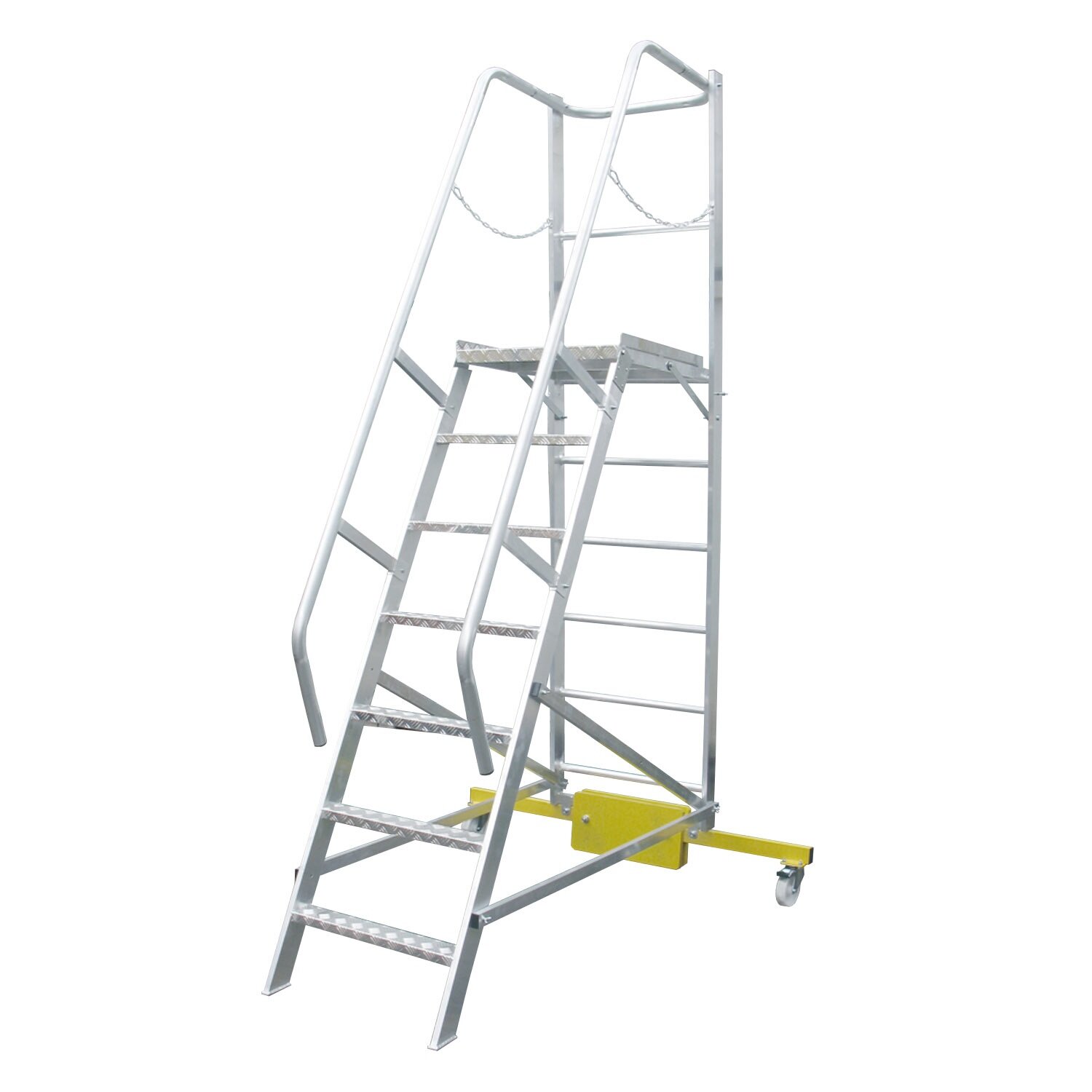 Лестница с платформой компактная MEGAL - ЛСПК-1,4 (0,82)