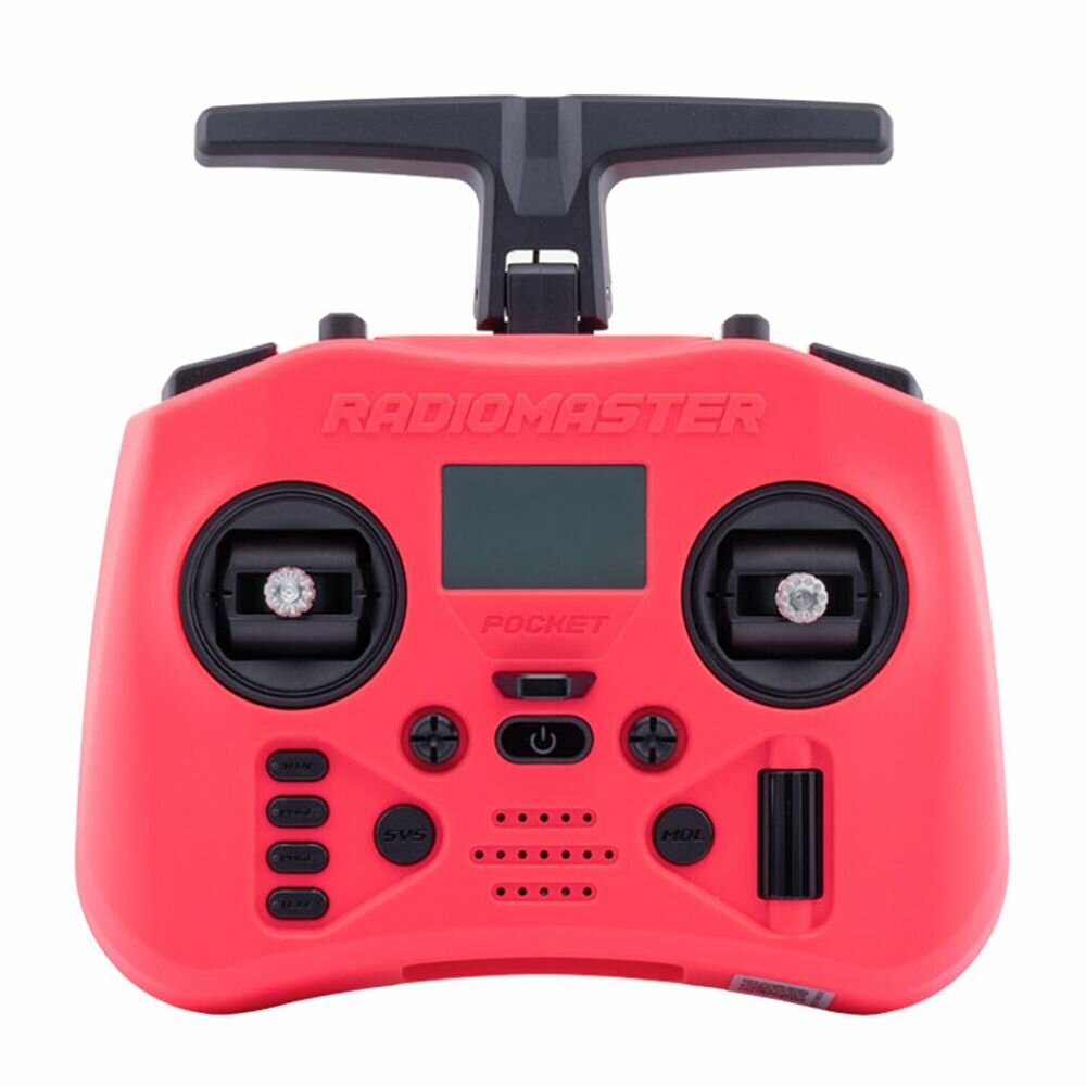 Радиопередатчик Pocket Crush 2.4G 16 каналов RadioMaster - ELRS, EdgeTX, складная антенна, нано-отсек с ЖК-экраном