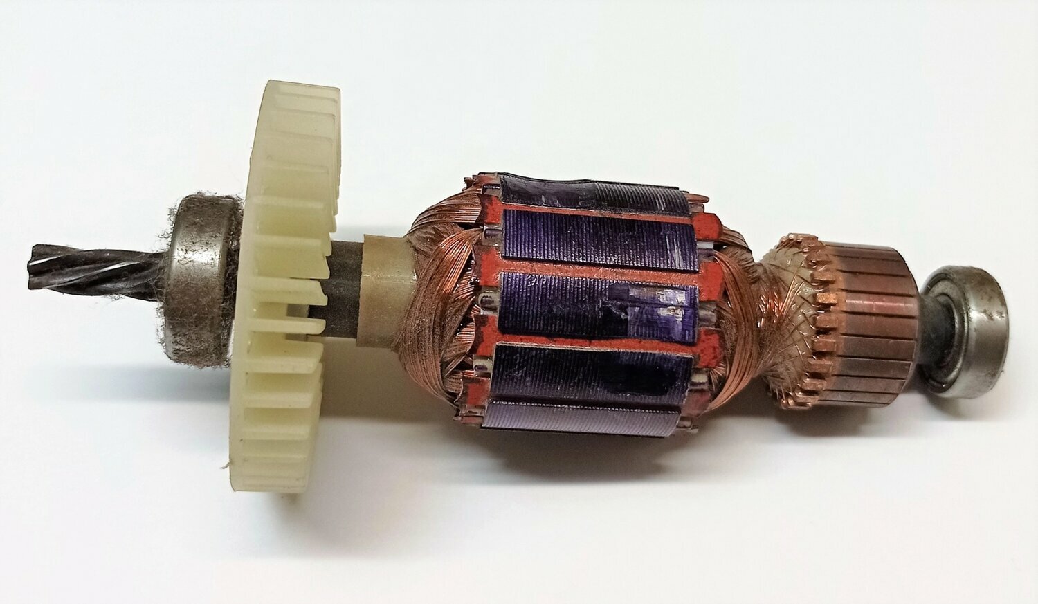 Якорь лобзика Калибр ЛЭМ-450Е ротор L=130мм Z=5 Dобмотки=35мм Dвентилят=54мм Dколл=11мм