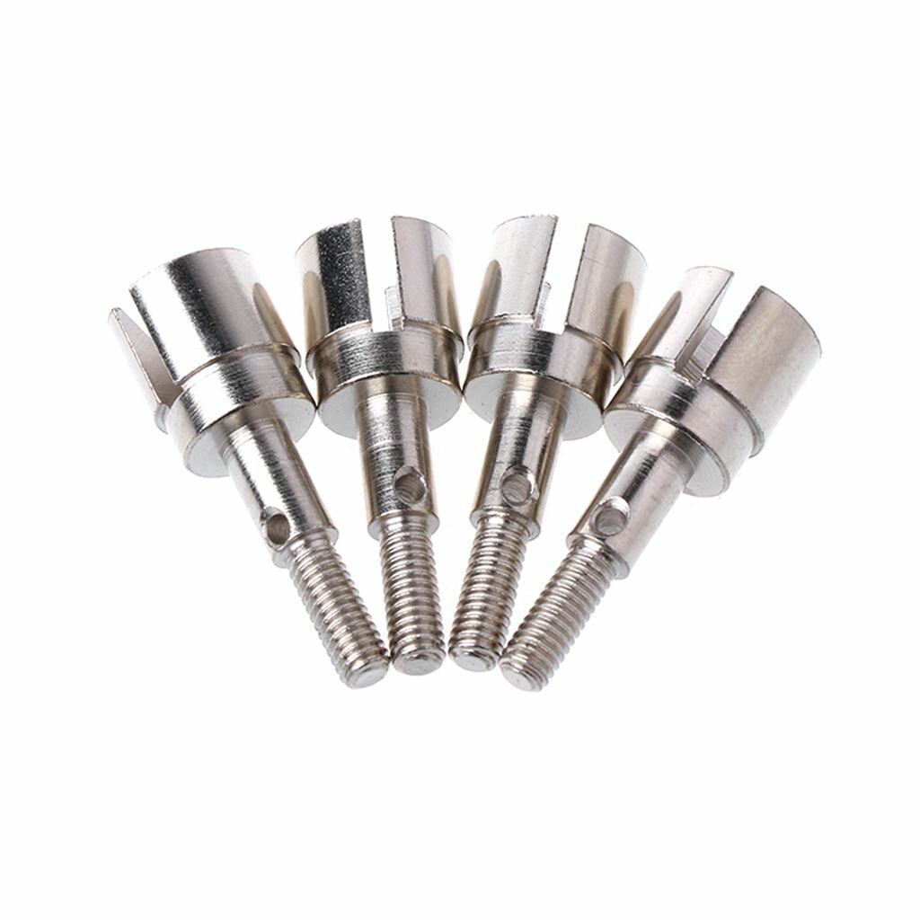 Комплект из четырех рулевых чашек HSP 1/10 accessories 02033-серебристый
