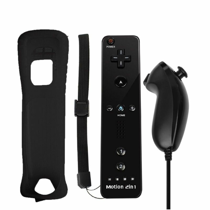 Беспроводной геймпад для Nunchuck с Motion Plus, Черный