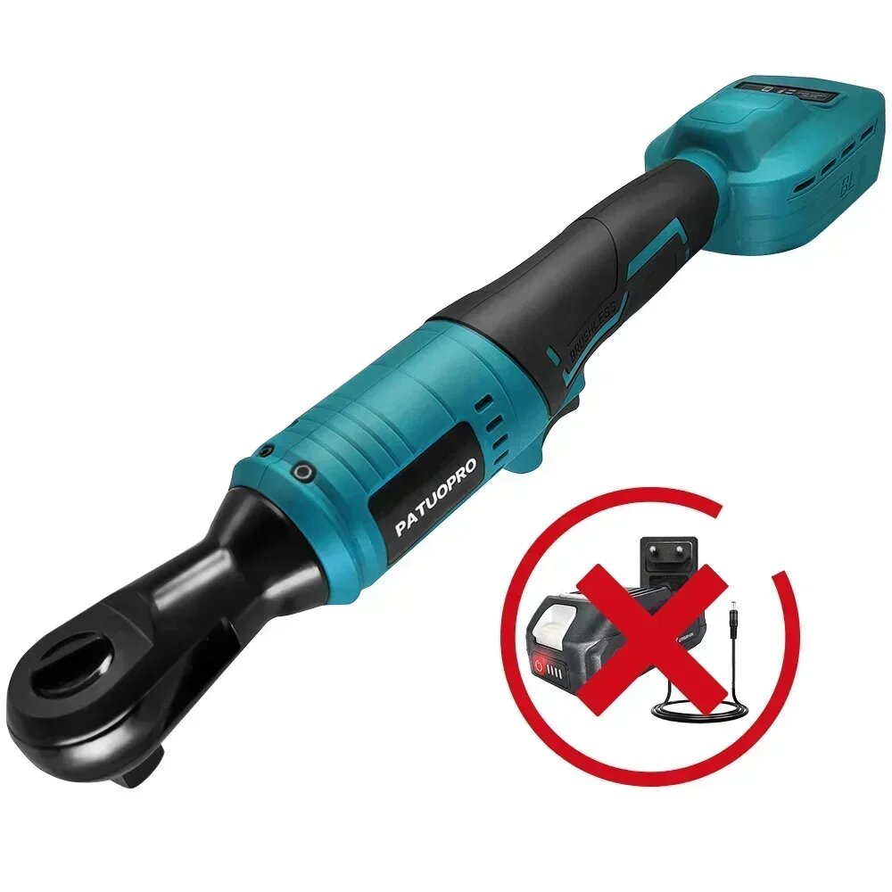Электрический бесщёточный ключ-трещотка PT-CLUB 100 Нм для Makita 18 В