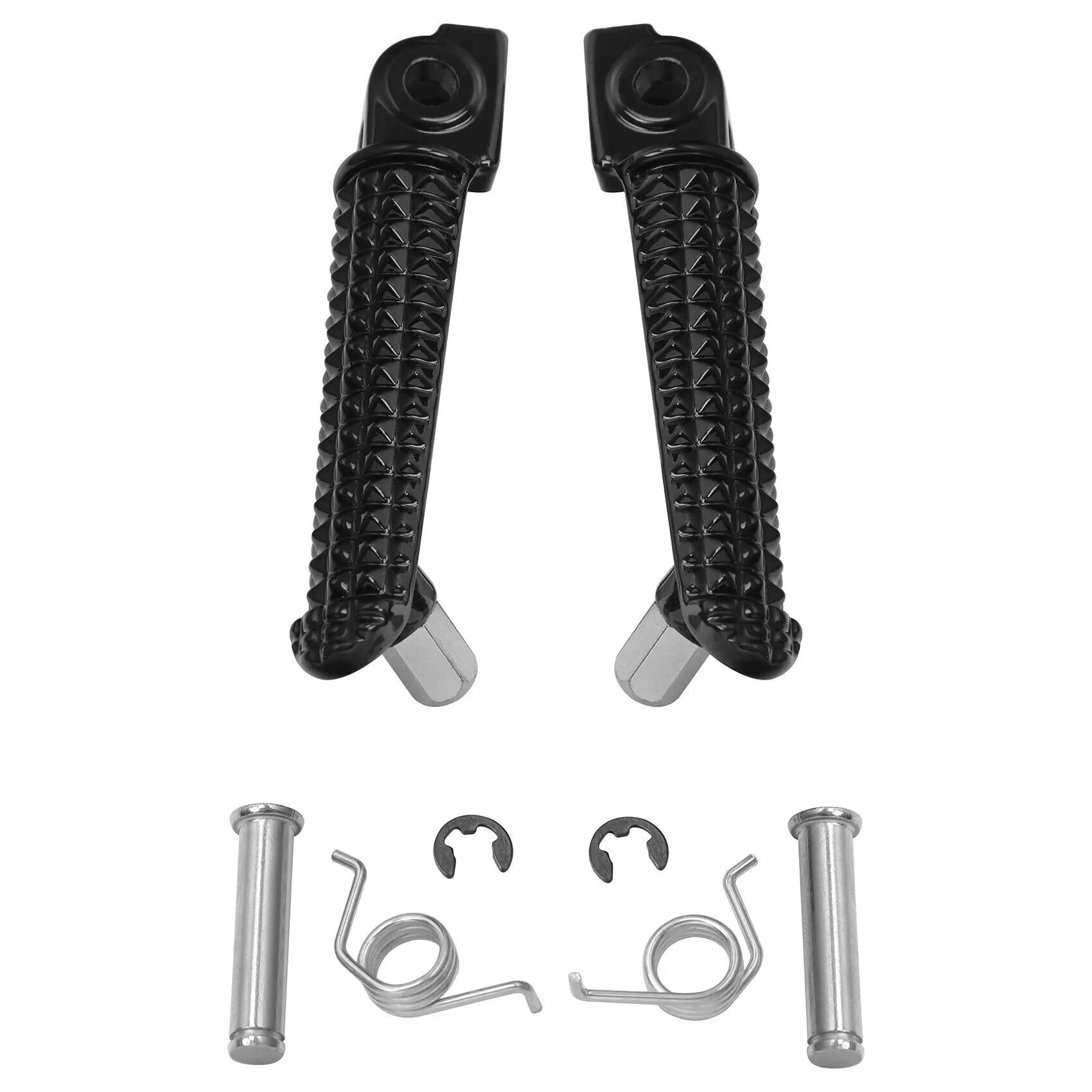 Подножки мотоцикла черные Yamaha YZF R1/R6 1998-2025