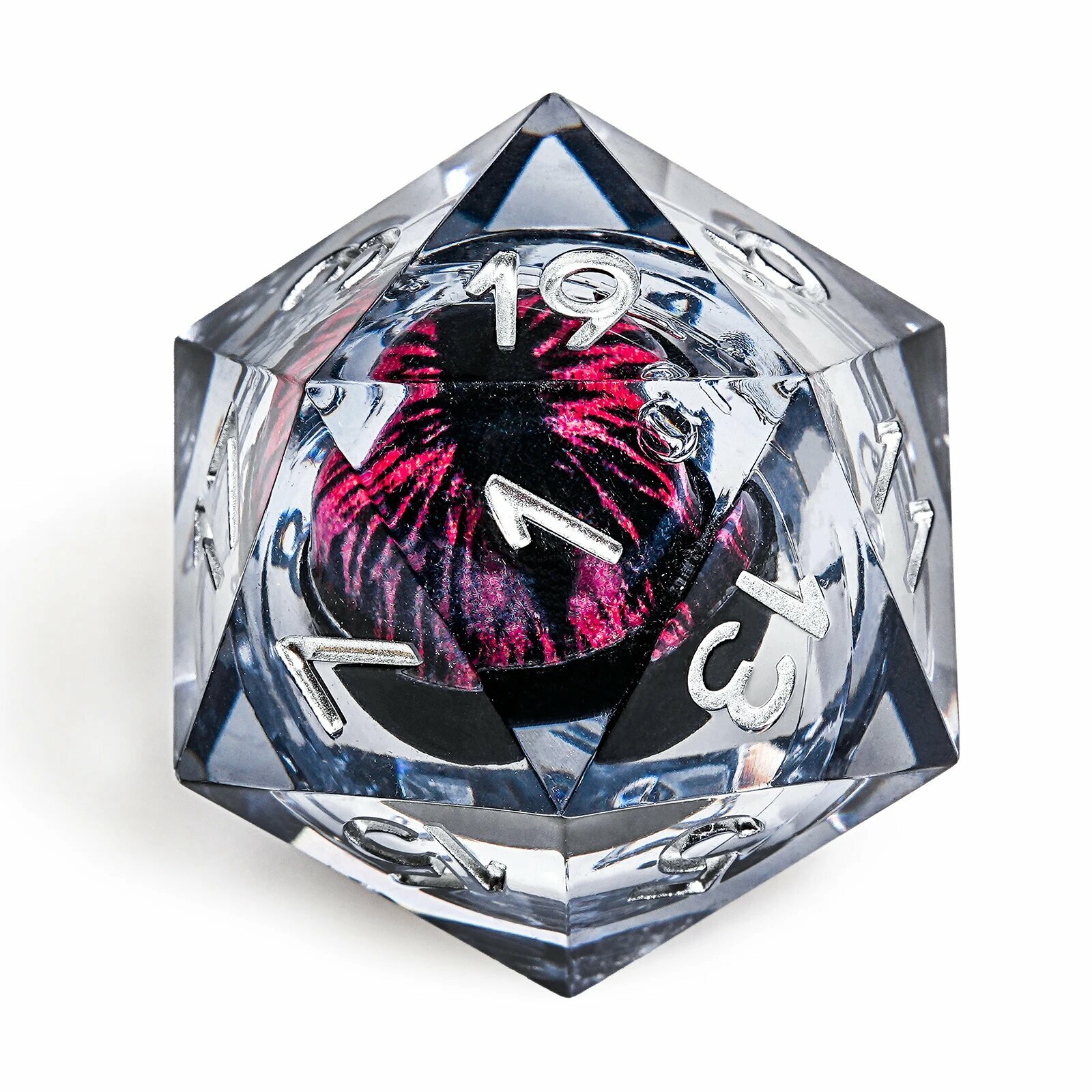 Набор костей D&D 7шт, зеркальные кошачьи глаза 1pcs D20