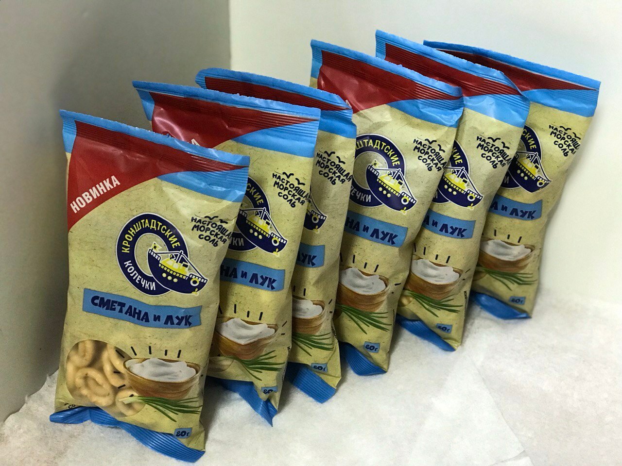 Сушки Кронштадтские колечки со вкусом сметаны и лука