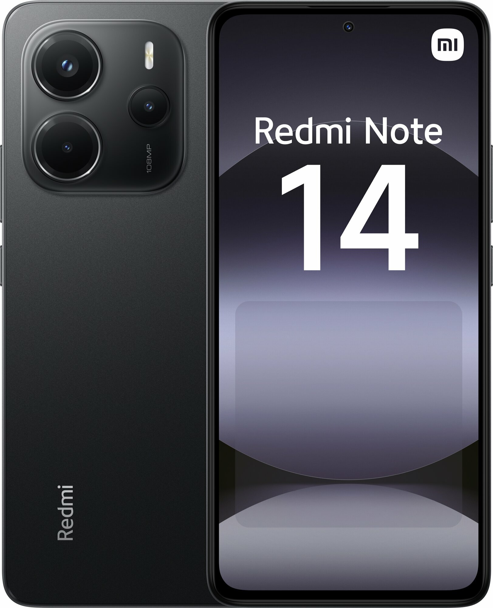 Смартфон Xiaomi Redmi Note 14 4G 8/256 ГБ RU, Dual nano SIM, черный