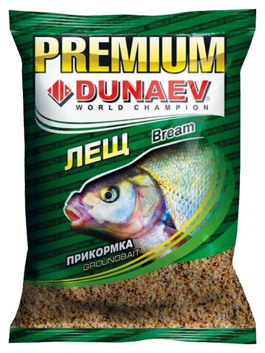Dunaev-Premium 1кг прикормка для леща натуральный состав для донной ловли