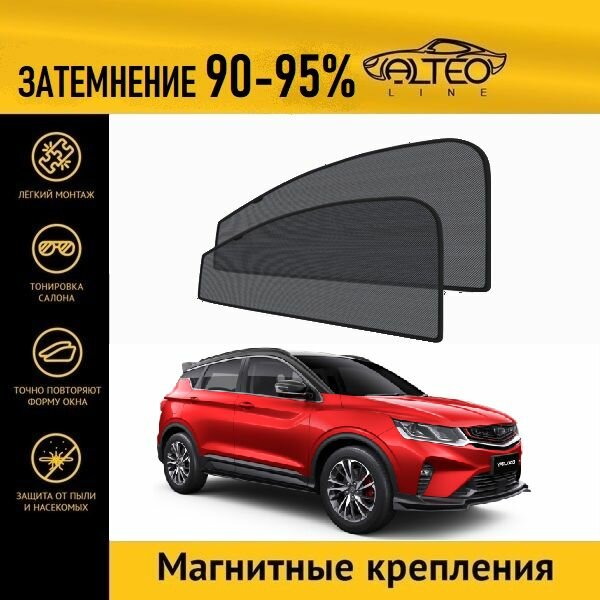 Автошторки ALTEO PREMIUM на Geely Coolray 1 (SX11) (2018-2024) на передние двери на магнитах