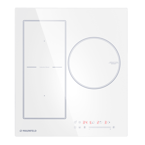 Варочная панель индукционная Maunfeld CVI453SBWH Inverter белый, стеклокерамика