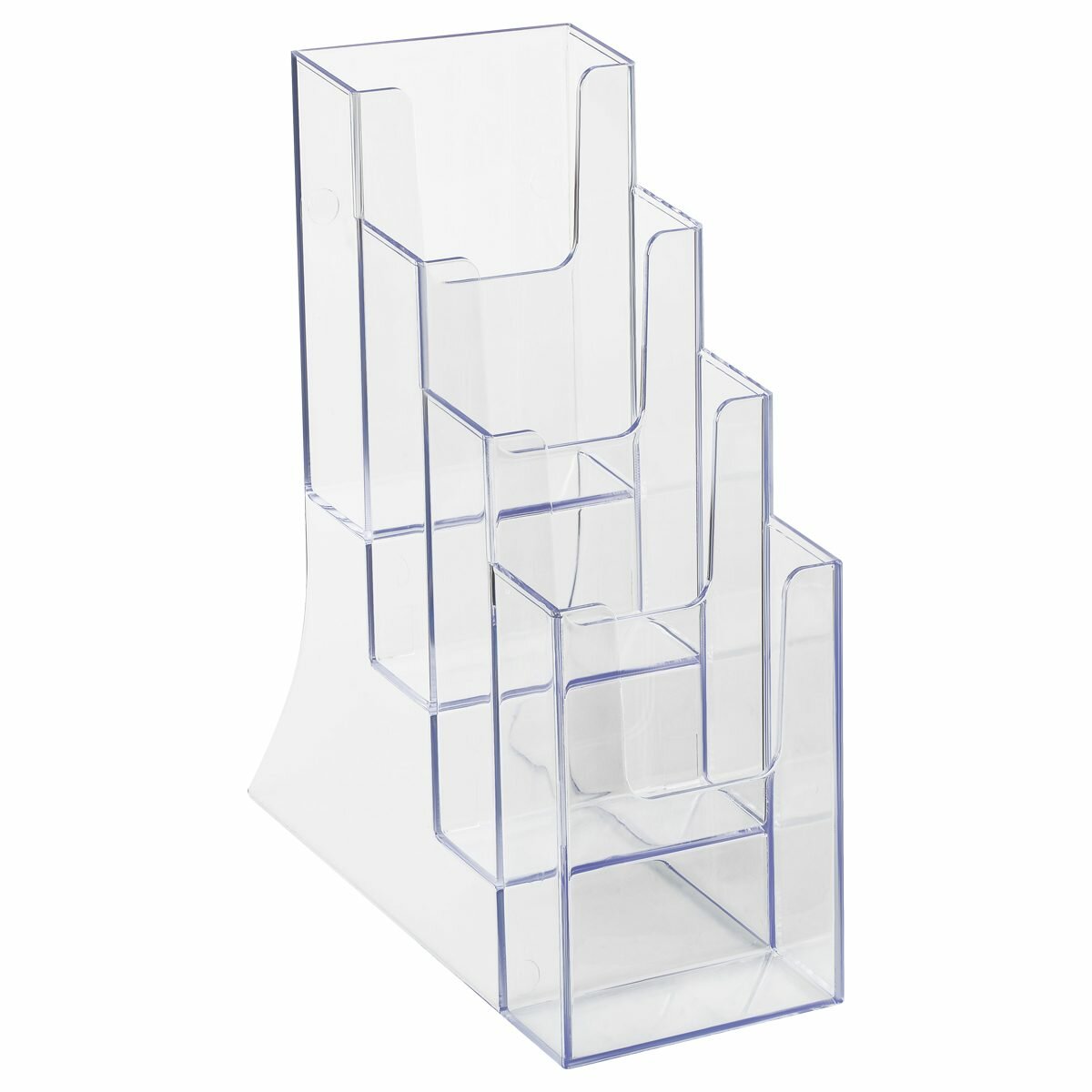 Лоток настенный вертикальный OfficeSpace (формат 1/3 A4, 4-секционный) (367791)