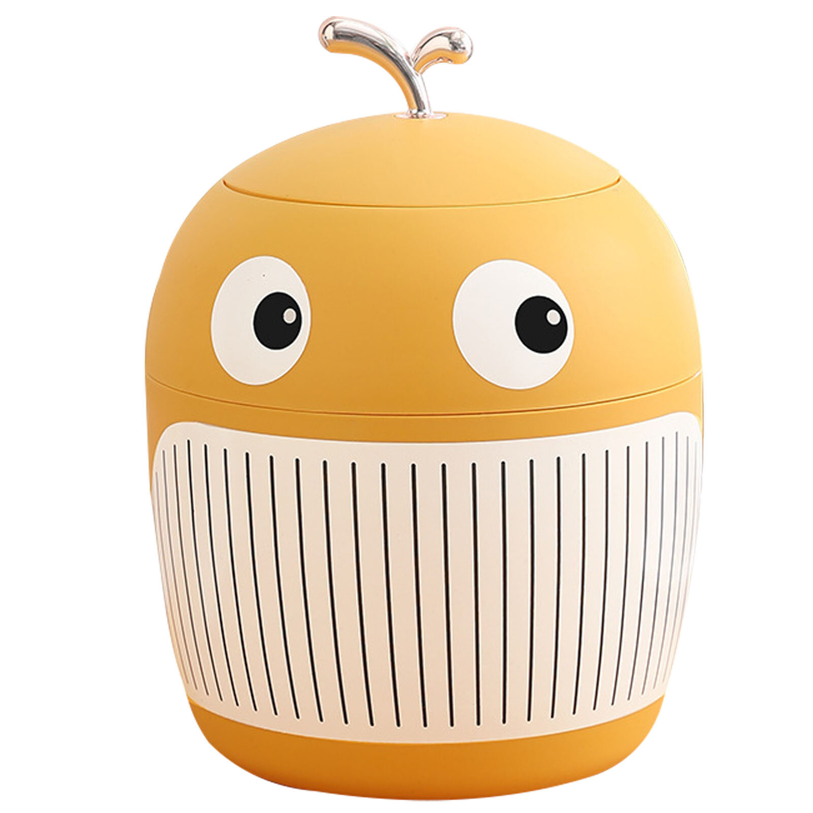 Маленький Китовый мусорный бак, мини-милый легкий роскошный мусорный бак, портативный многофункциональный мусорный бак для настольного офиса, чайный столик, соломенно-желтый