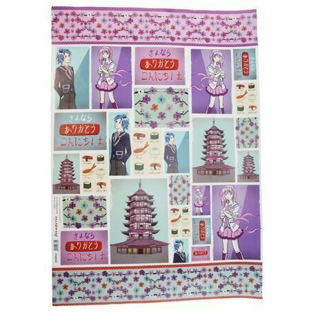 Карта для декупажа STAMPERIA "Японское аниме", 50х70 см, 80 г/м2