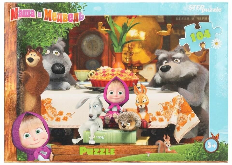 Пазлы Step Puzzle Маша и Медведь-2, 104 детали (82181)