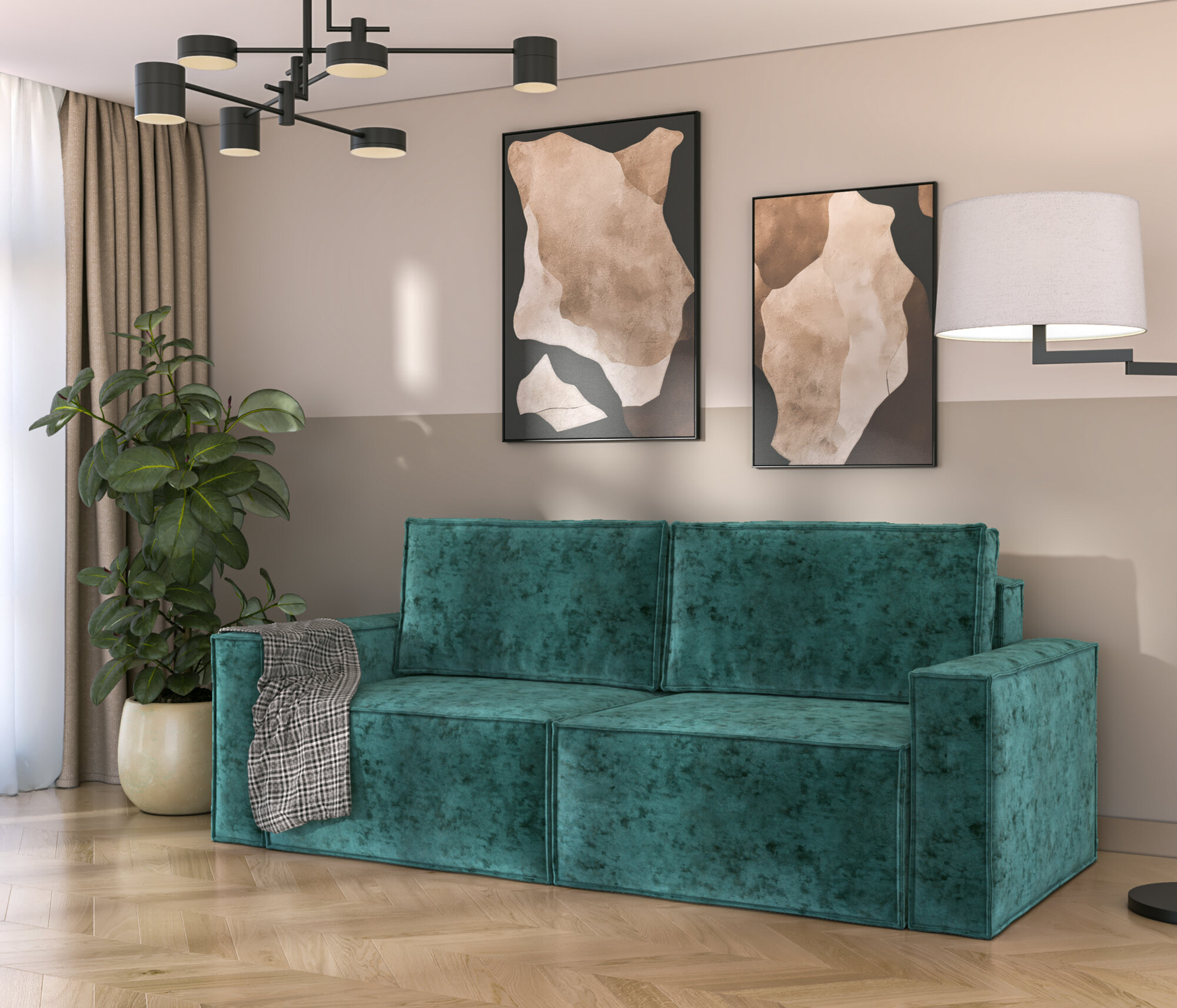 Диван прямой Лофт еврокнижка, own-30