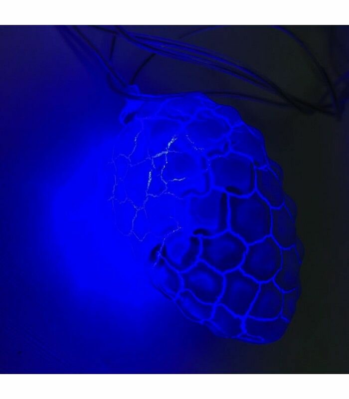 Новогодняя Гирлянда Шишки, длина 3 метра, Цвет свечения синий, IP44. 220В.