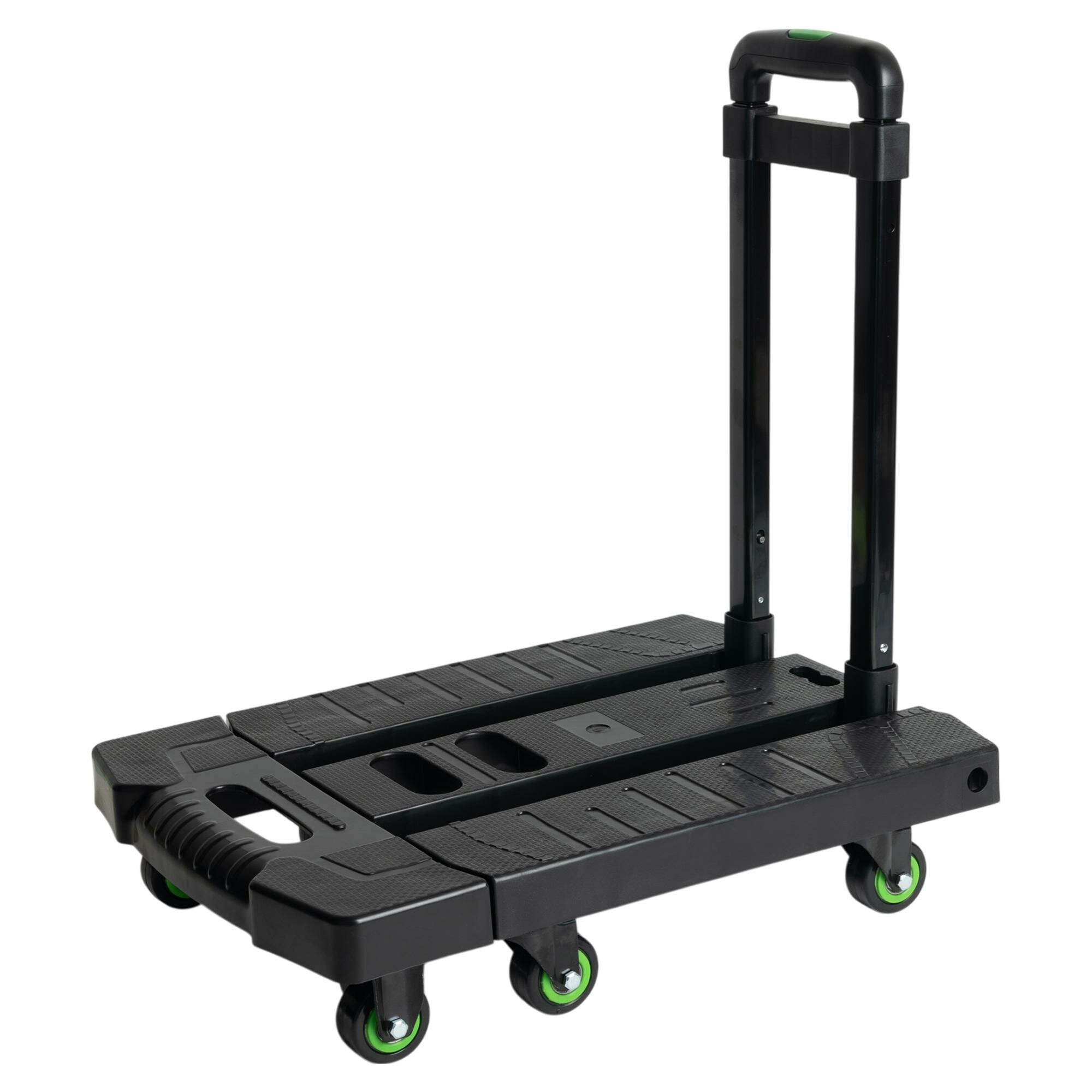 Тележка платформенная с ручкой стальная грузоподъемность 70 кг