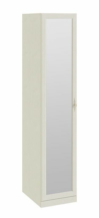 Шкаф для белья Лючия ПМ-235.07, ЛДСП, МДФ, с зеркалом, серебристый