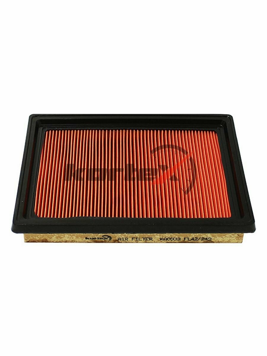 Фильтр воздушный Kortex KA0033, для Nissan, бумажный, пылевой