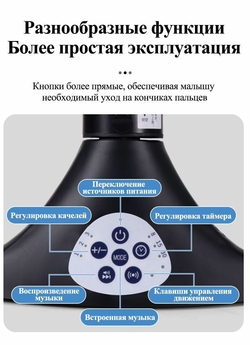 DEAREST Электрокачели для новорожденного / 3 в 1