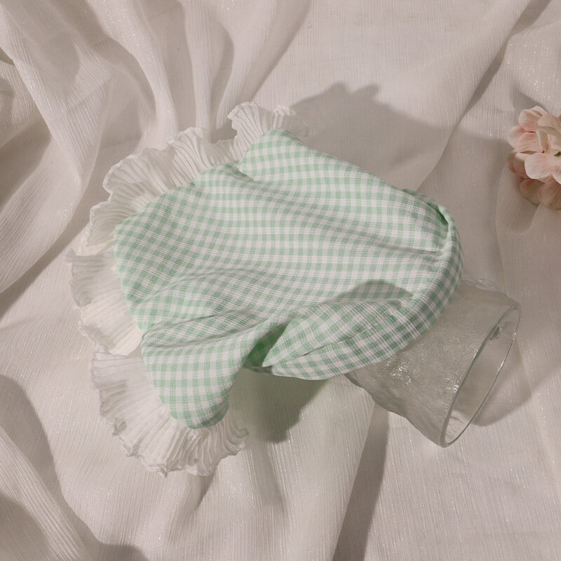 Платок Baotou, мятно-зеленый, летний, треугольный, женский