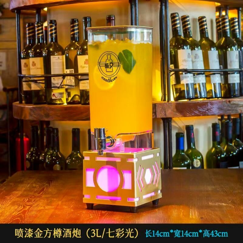 Новый тип яркого и светящегося 3-литрового ведерка для сока KTV creative cola с краном для бармена
