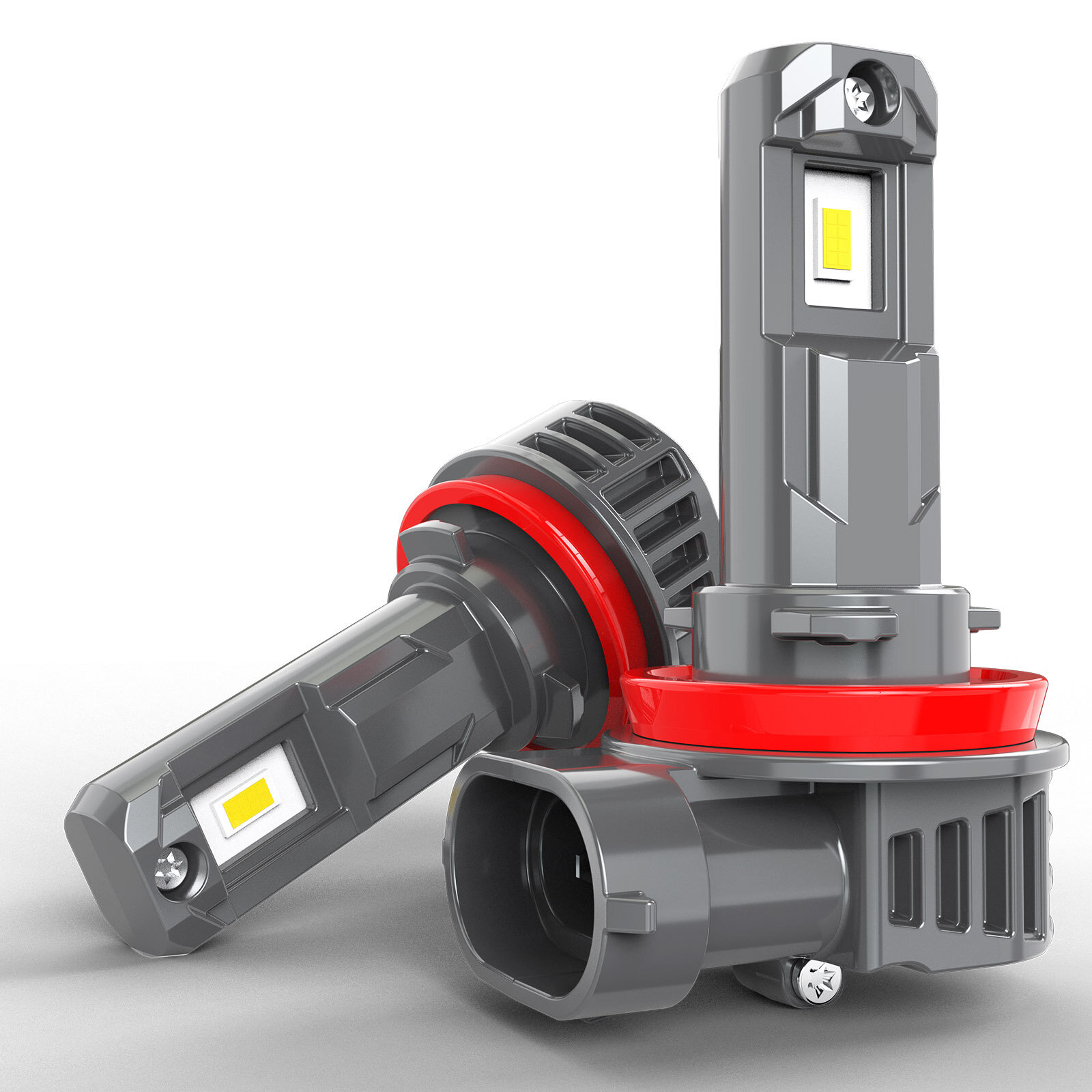 Светодиодные фары H11, 80W 16000LM 6000K Холодный белый H9 H8 Лампочка противотуманная,2шт
