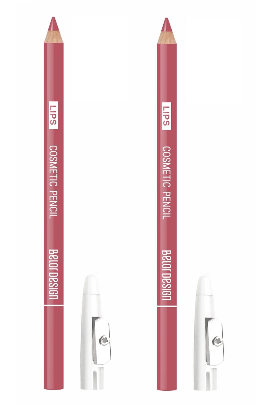 Карандаш для губ BelorDesign косметический контурный "Party" тон 44 Пион, 1,4г 2 шт