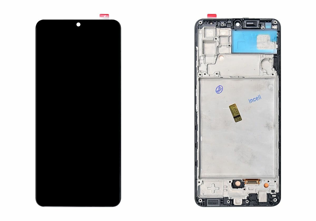 Дисплей для Samsung A325F (A32) в рамке (черный) In-cell
