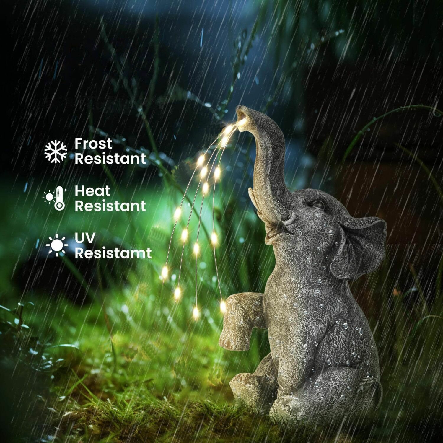 Фигурка садовая "Собака", с подсветкой, из полиэфирной смолы