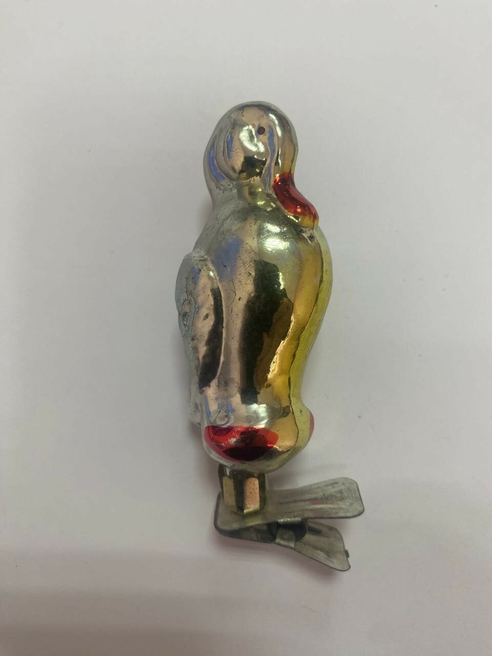 Игрушка на елку Серая шейка Винтаж из СССР