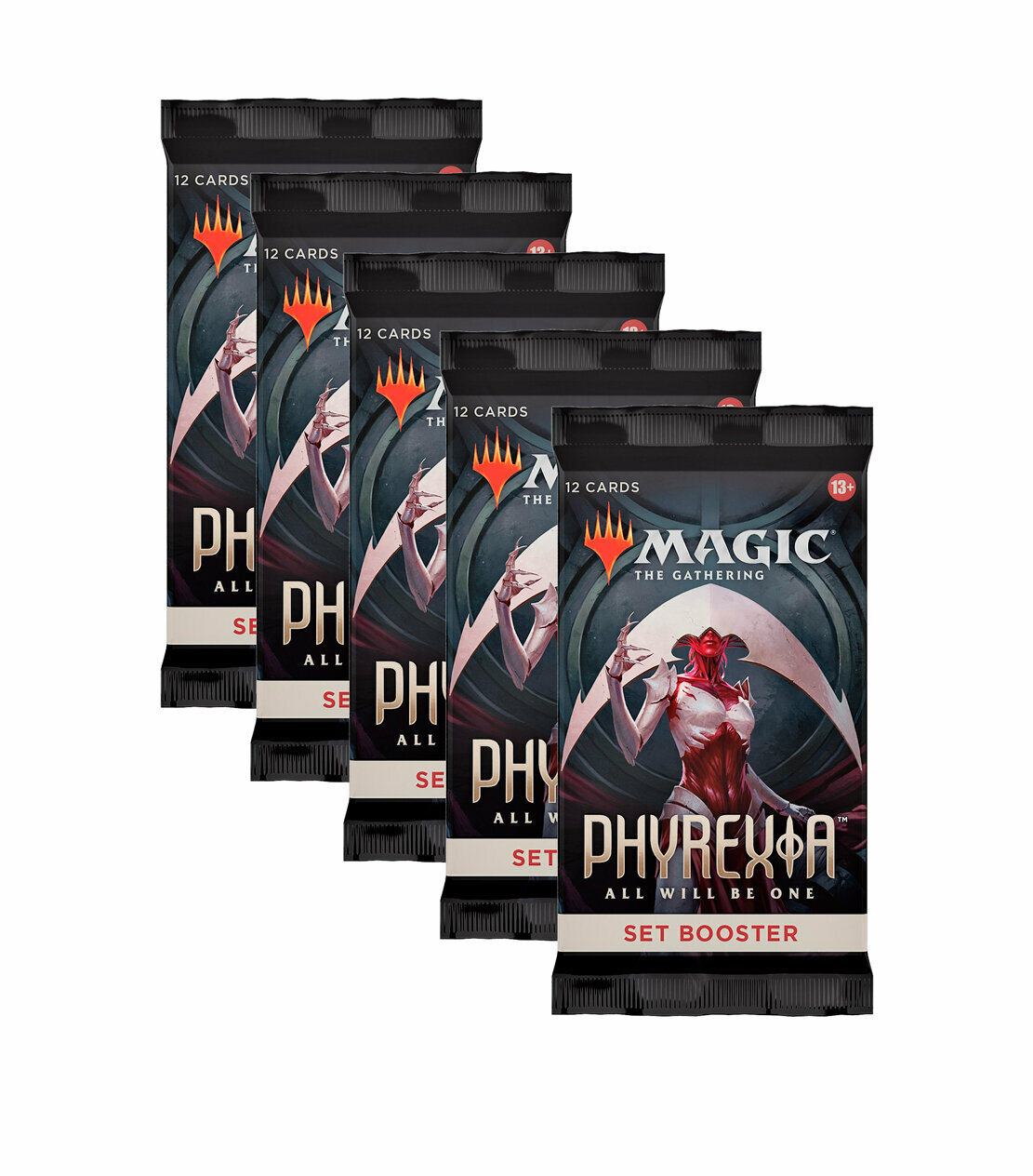 Magic The Gathering: 5 Сет-бустеров MTG издания Phyrexia All Will Be One на английском