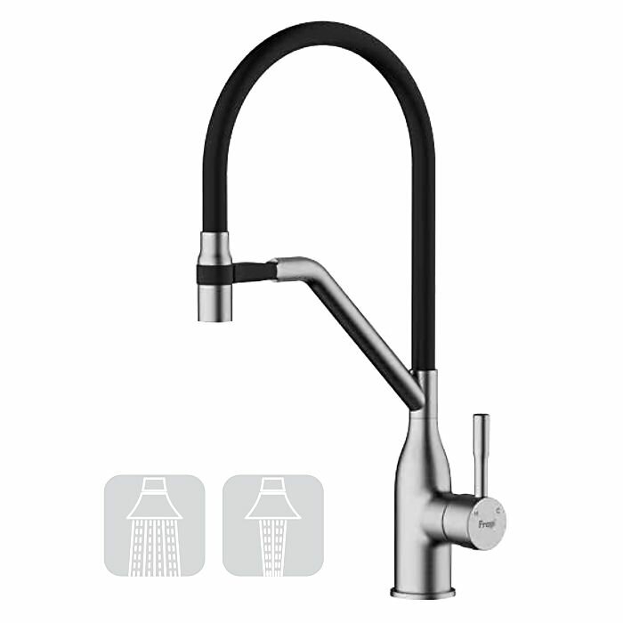 Смеситель для кухни с гибким изливом и душем Frap F4497-9