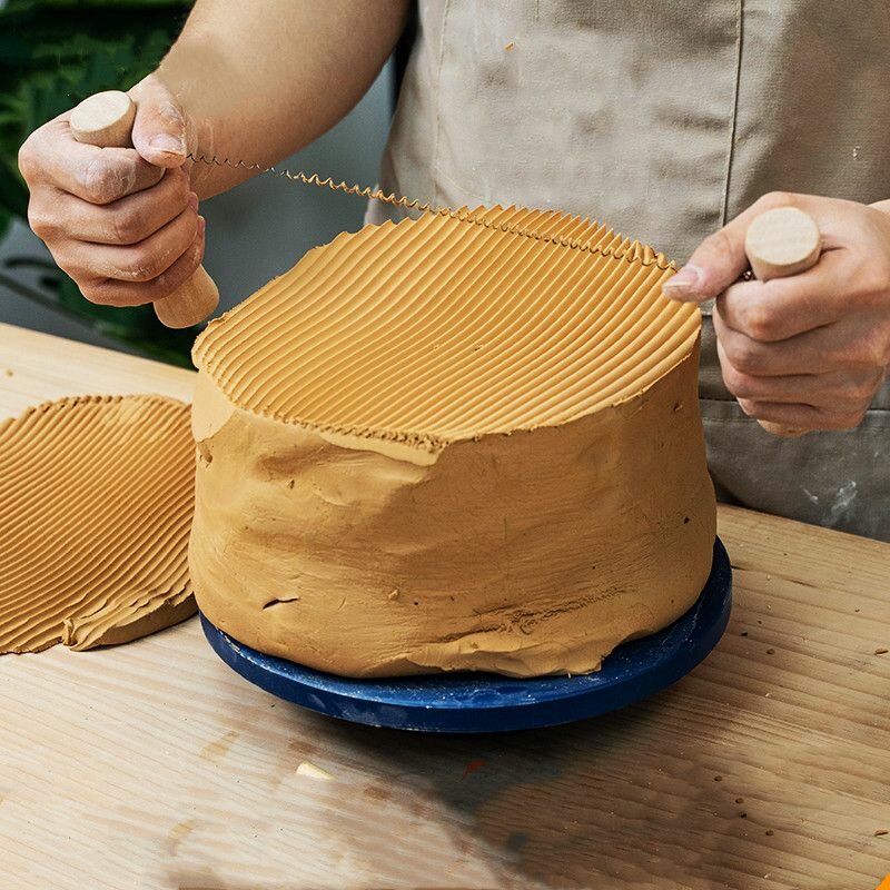 Стальной Резак для Глины с Точной Резкой, Проволока для Керамики DIY и Гжельской Техники,1, A1, белый