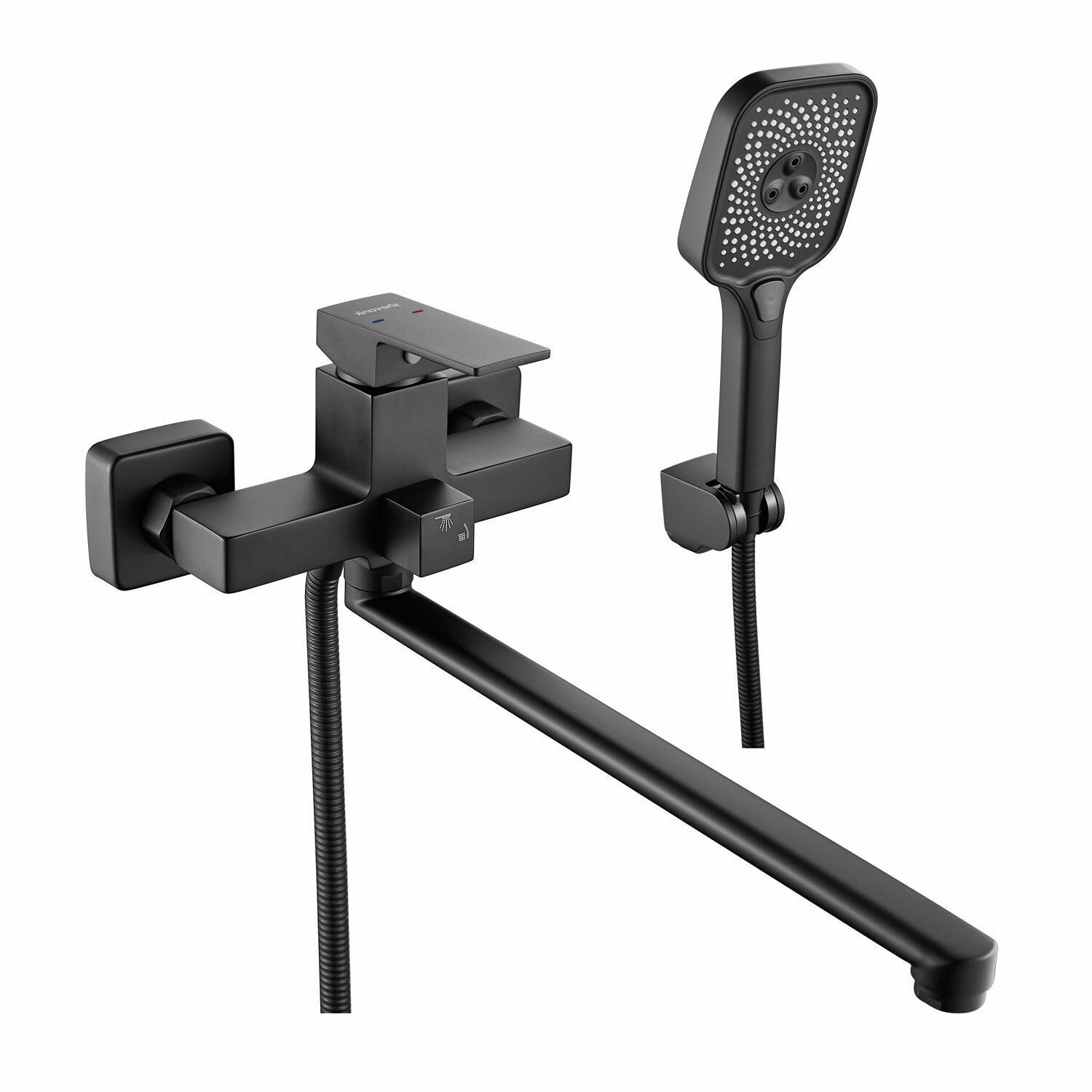 Смеситель для ванны Shevanik S9GS62WK2HMW, черный