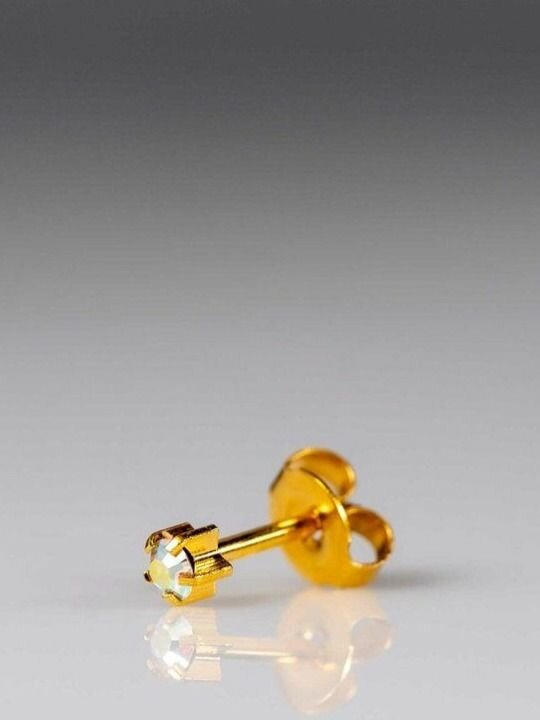 Серьги пусеты, искусственный камень