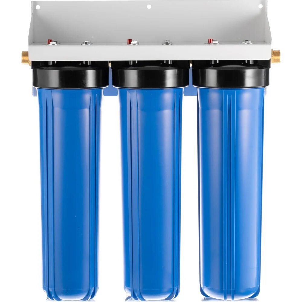 Магистральный трёхступенчатый фильтр для очистки воды и защиты от загрязнителей, многоступенчатая очистка, ABS‑корпус